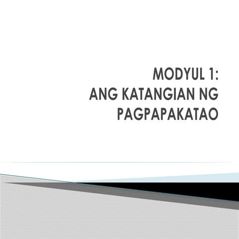 Esp10 modyul 1 | PPTX