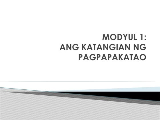 Esp10 modyul 1 | PPTX