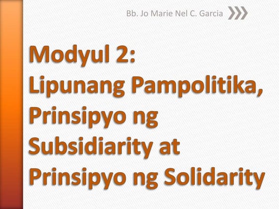 Edukasyon sa Pagpapakatao 9 - Ang Lipunang Politikal | PPT