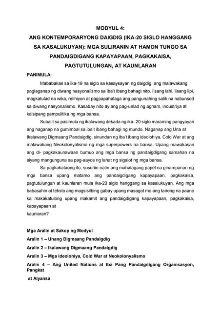 NEOKOLONYALISMO | PDF