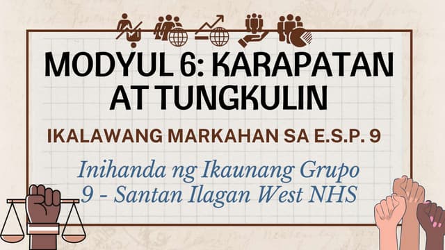 ESP-9 QUARTER 2 karapatan at tungkulin p | PPTX