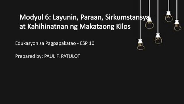 ESP 10 - Modyul 6 | PPTX