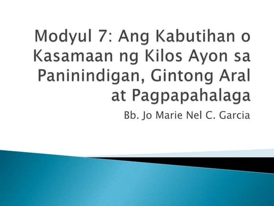 Modyul 12 pamamahala sa paggamit ng oras | PPTX