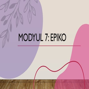 Filipino 8 Epiko | PPTX