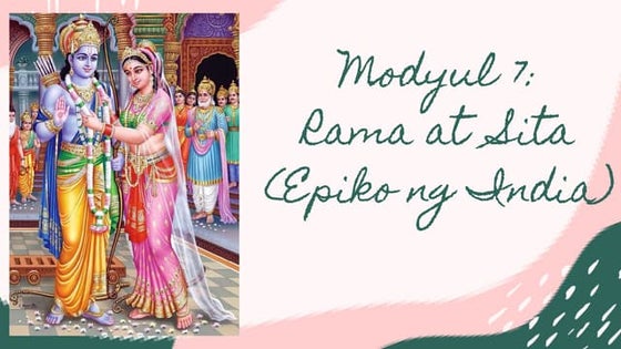 Filipino 9 Epiko ni Rama at Sita | PPTX