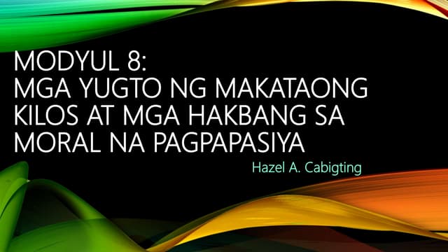 GRADE 10 ESP MODULE 7 | PPTX