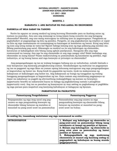 Ap 9 module 1 q1 | PDF