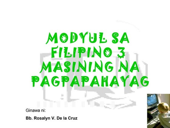 TEKSTONG DESKRIPTIBO - FILIPINO | PPT