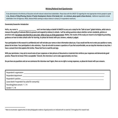 Moe interview guide | PDF