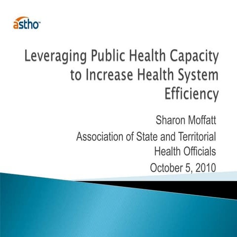 Leveraging Public Health Capacity to Increase Health System Efficiency ...