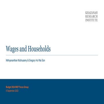 Budget 2024 Discussion: The State of Households | PPT