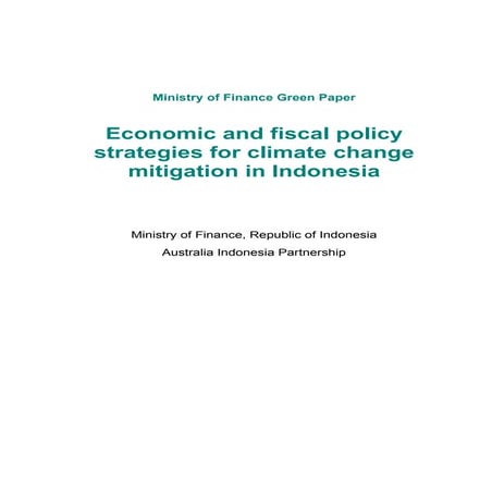 Ministry of Finance Green Paper | PDF