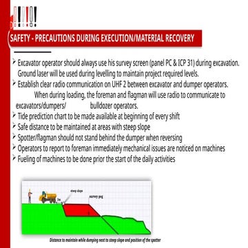 SAFETY - PRECAUTIONS DURING EXECUTION/MATERIAL RECOVERY | PPTX