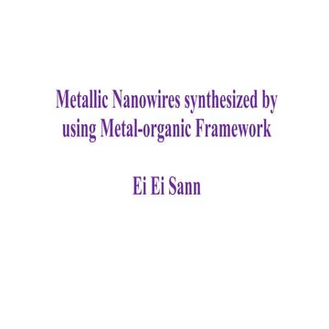 MoFs (METAL-ORGANIC FRAMEWORKS) | PPTX