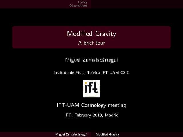 Modified Gravity A Brief Tour Pdf