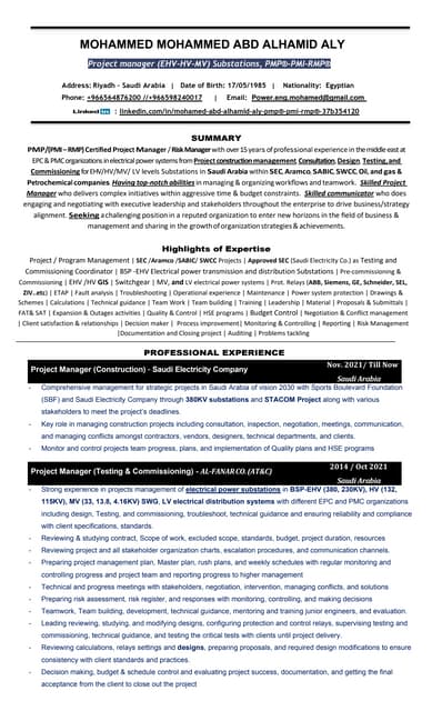 PUNCH LIST COMPLETION MANAGER & SYSTEM HANDOVER LEADER (IPMT) | PDF