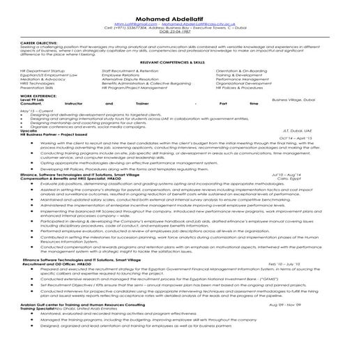 Mohamed abdel Monem - Updated Resume | DOC