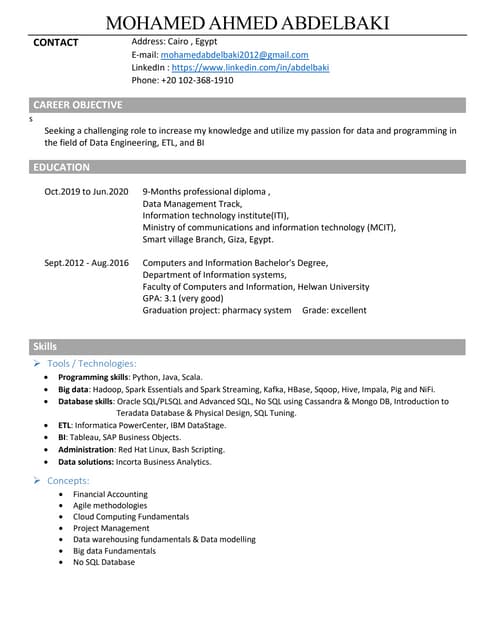 Afolake Baiyewu - Resume , CV.pdf | Databases | Computer Software and Applications