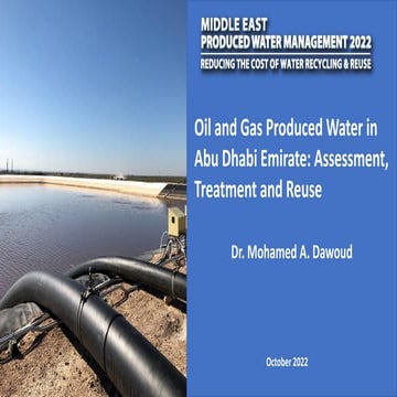 TREATING AND REUSING PRODUCED WATER IN ABU DHABI EMIRATE | PDF