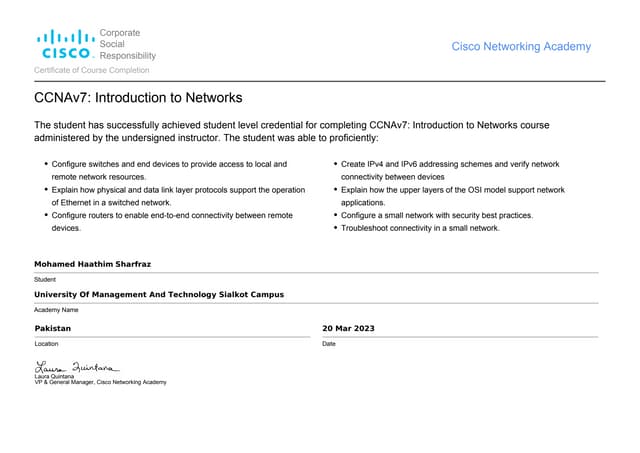 Cisco Ccna Itn Introduction To Networks Certification Ppt