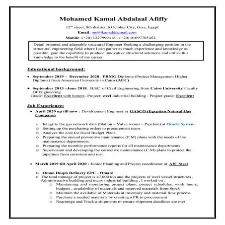 CV | PDF | Civil Engineering Industry | Industries