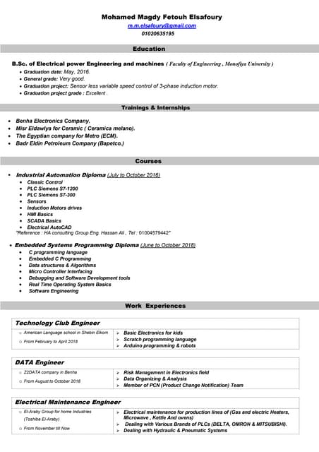 cv (1) | DOCX | Technology & Computing