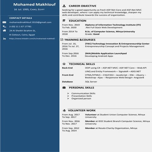 Mohamed makhlouf cv | PDF