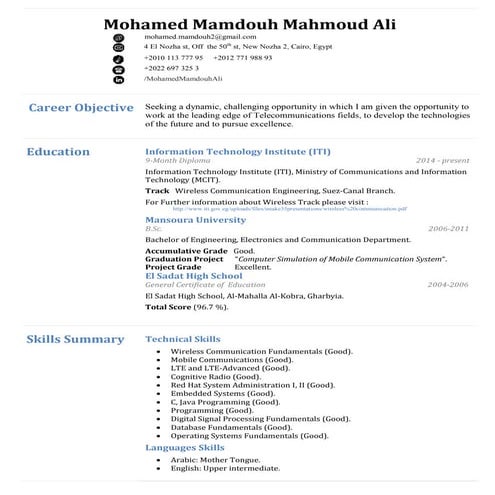 Mohamed Mamdouh Ali | PDF