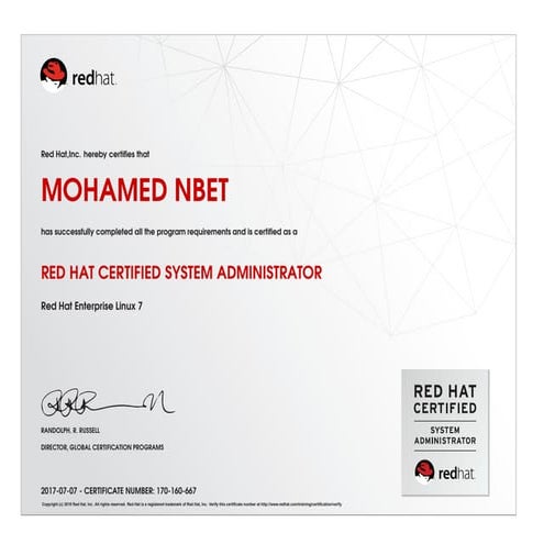 Red Hat certification system administration v7 | PDF