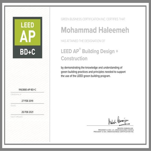 LEED AP BD+C | PDF