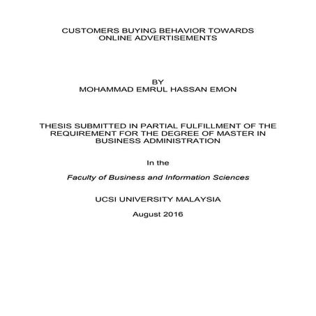 MBA Research project | PDF