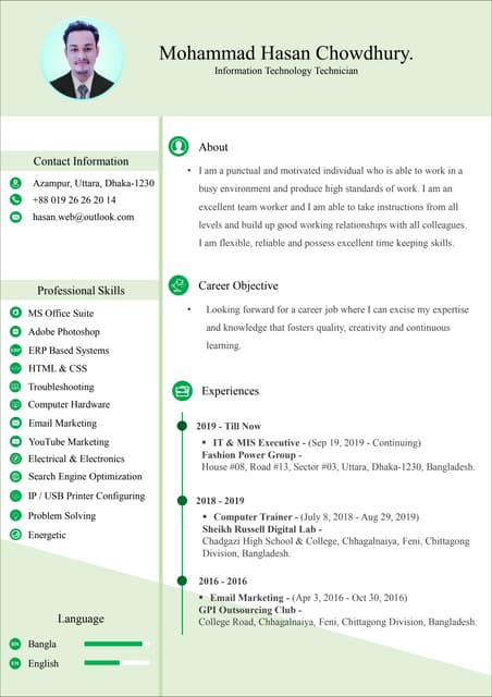 Resume_Professional Resume – 01 | PDF