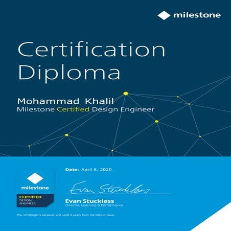 Milestone Certified Design Engineer (MCDE) | PDF