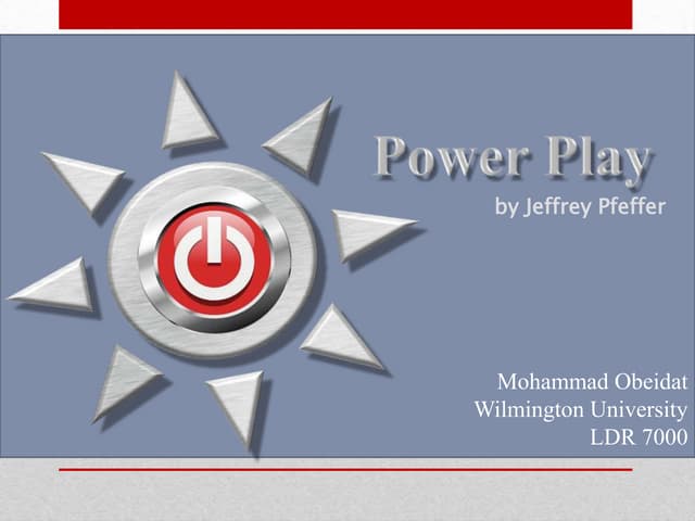 Mohammad obeidat power play | PPTX Mohammad obeidat power play | PPTX