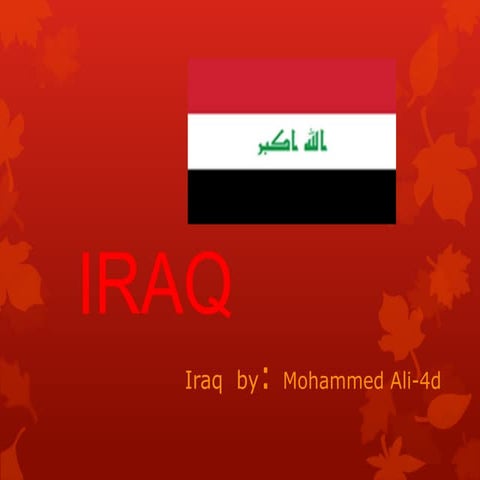 Iraq Culture Presentation | PPTX