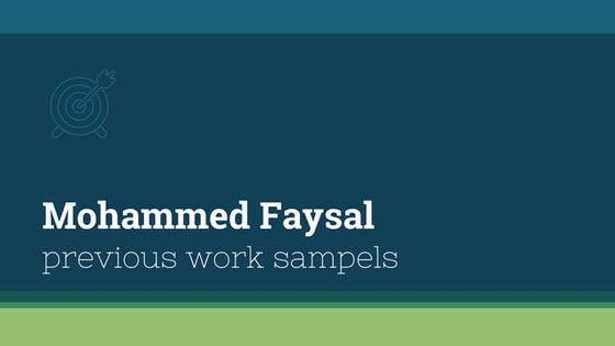 Mohsin Abdullah Portfolio in Pdf format. | PPT