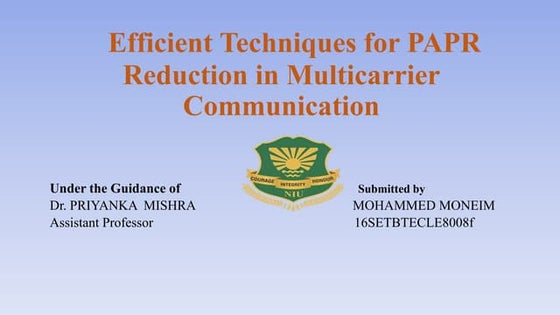 A Low Complexity Partial Transmit Sequence Approach Based On Hybrid 5493