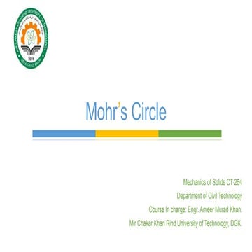 Mohr's circle | PPTX