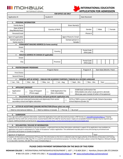 Admission Application for Foreign students - Aditya Educational Institutions | PDF