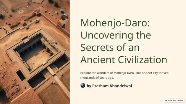 MOHENJO-DARO | PPTX