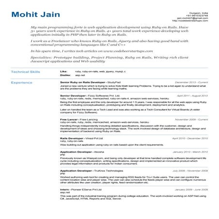 Mohit jain's resume | PDF