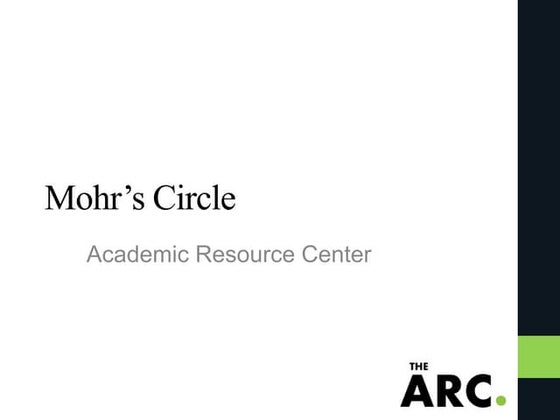 Mohr's circle | PPTX