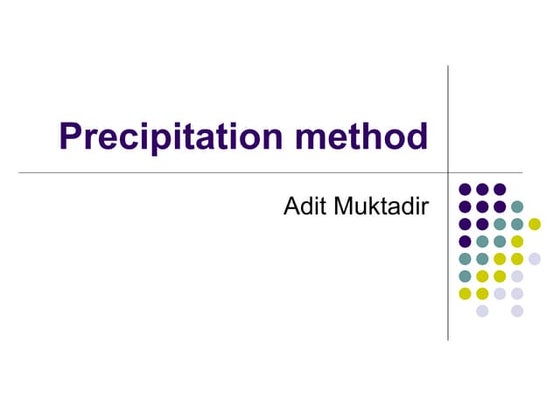 Precipitation titrations | PPT