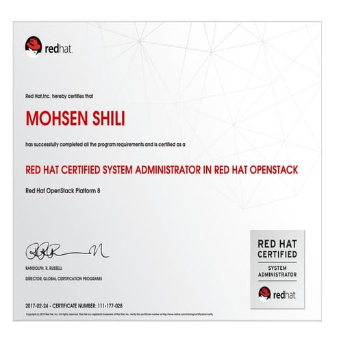 Red Hat Certified System Administrator in Red Hat OpenStack | PDF