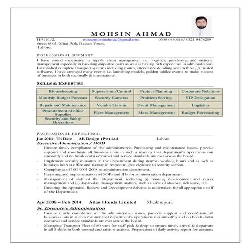 Mohsin ahmad cv | PDF