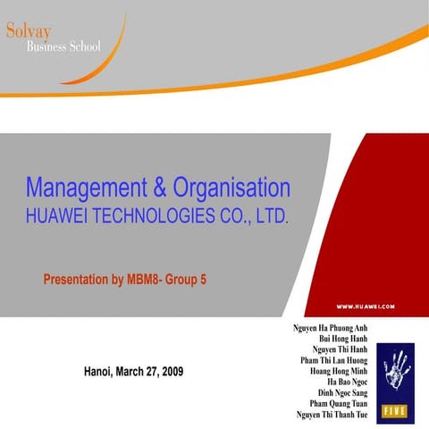 M&O Huawei G5 Mbm8 Final (1) | PPT