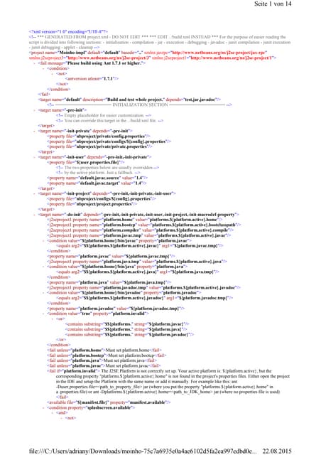 Pom configuration java xml | PDF