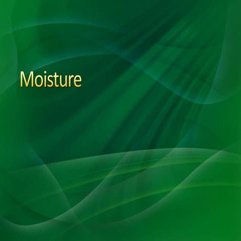 Role of Moisture in Horticultural Crops | PPTX