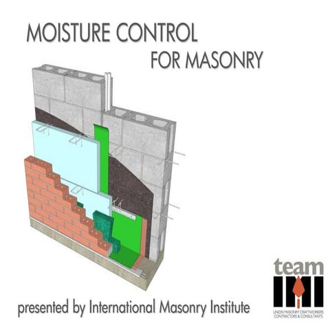 Moisture Control for Masonry | PDF
