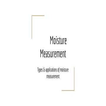 Moisture content determination and equilibrium moisture content | PPTX